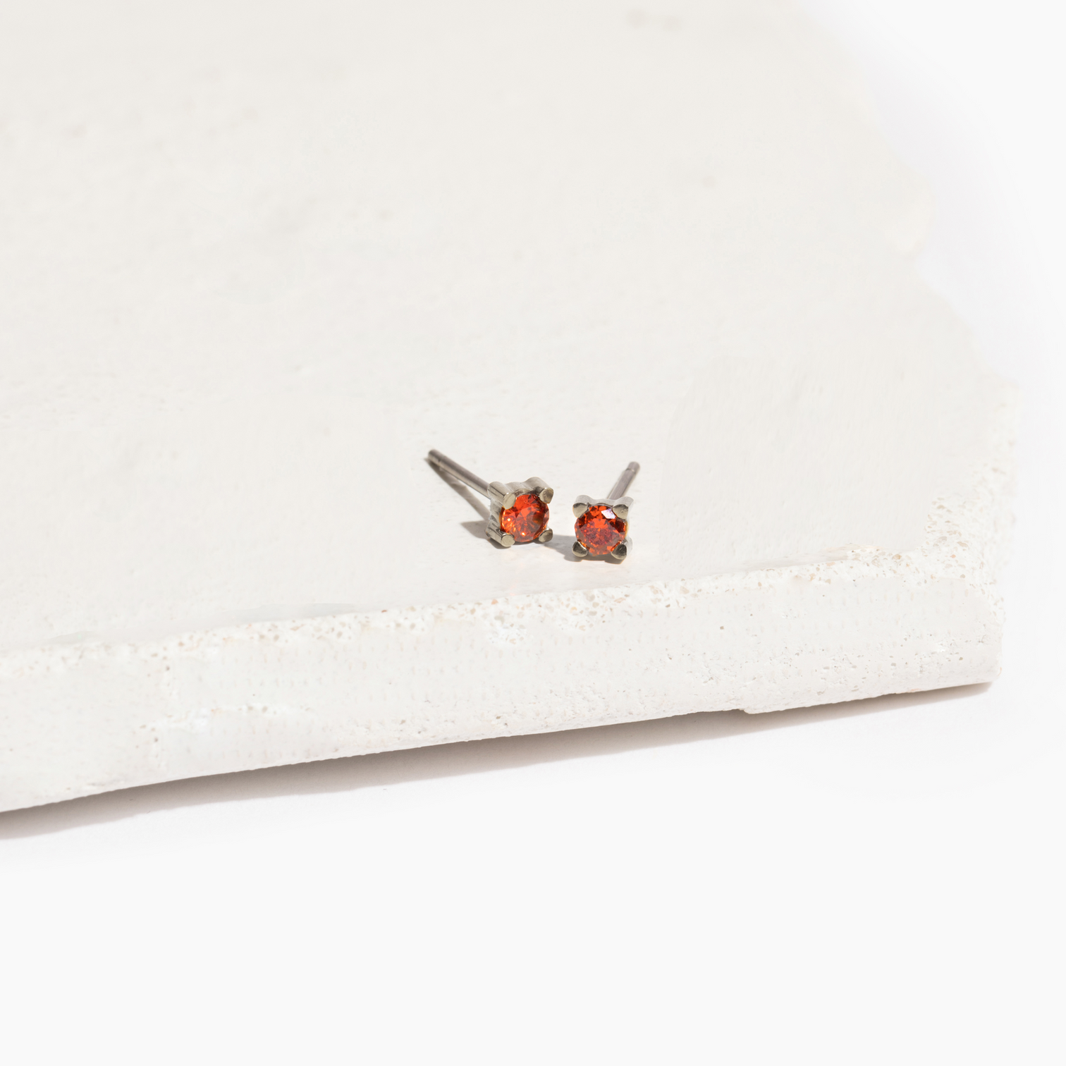 Tini Lux Hypoallergenic Titanium 3mm Crystal Healing Studs | Mini ...