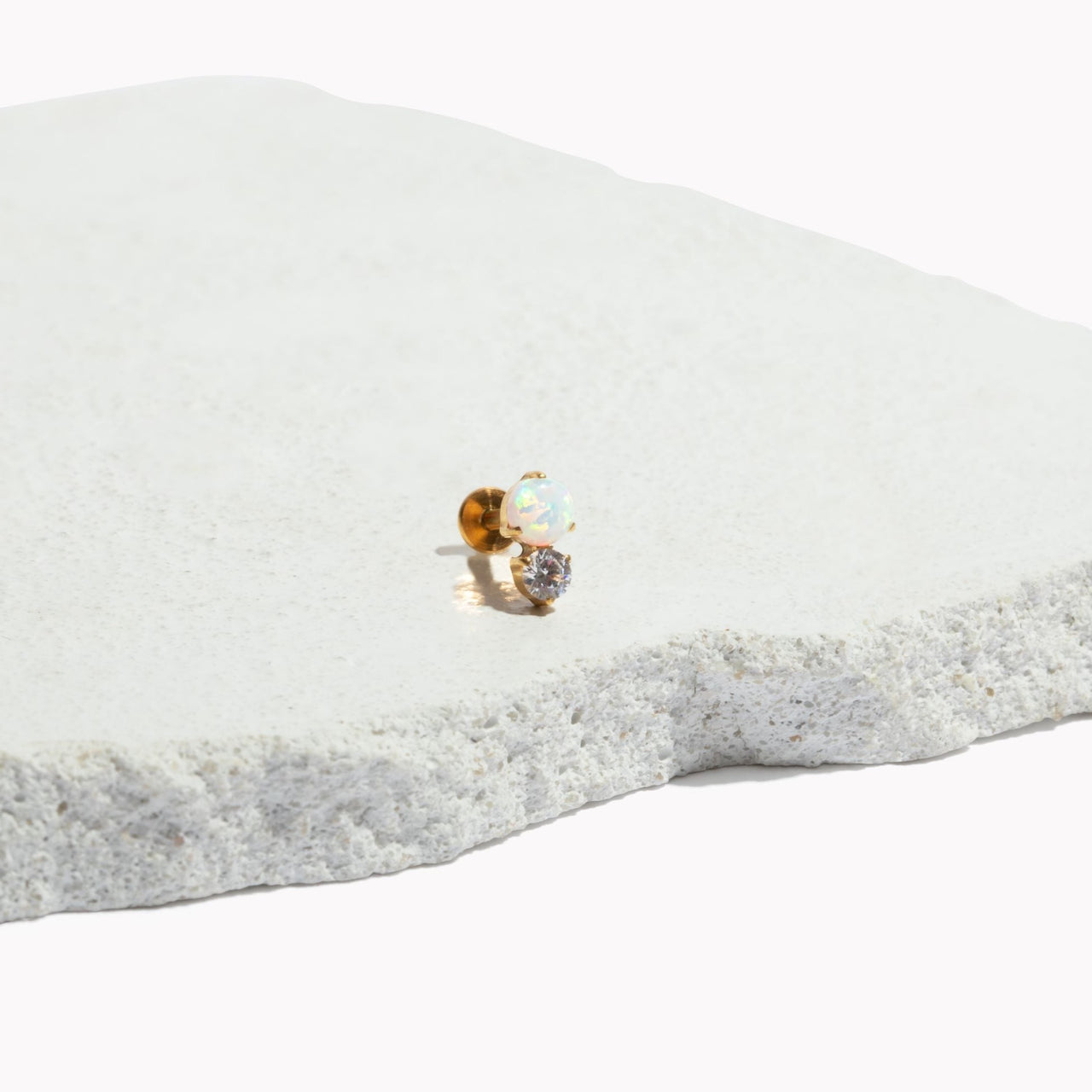 Titanium Flat Back Stud Earrings | Tini Lux