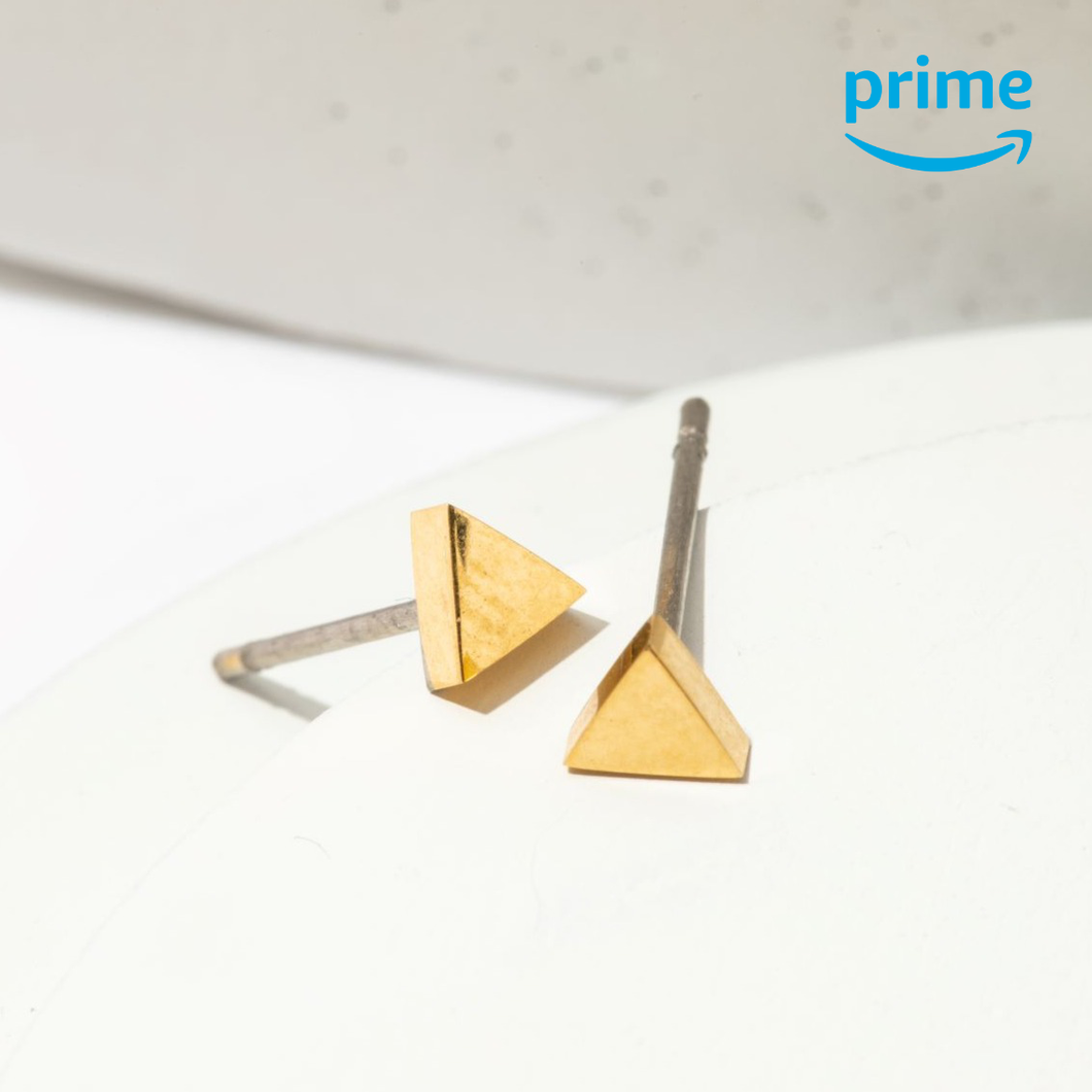 Tini Lux Hypoallergenic Titanium Triangle Stud Earrings | Tini Lux