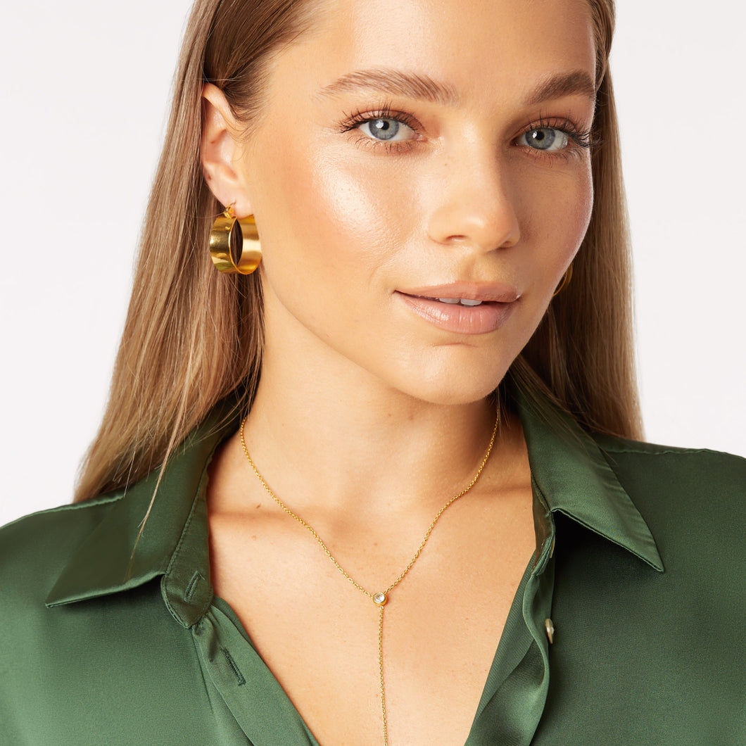 Tini Lux Hypoallergenic Titanium Flat Hoops | Round Trip Hoops