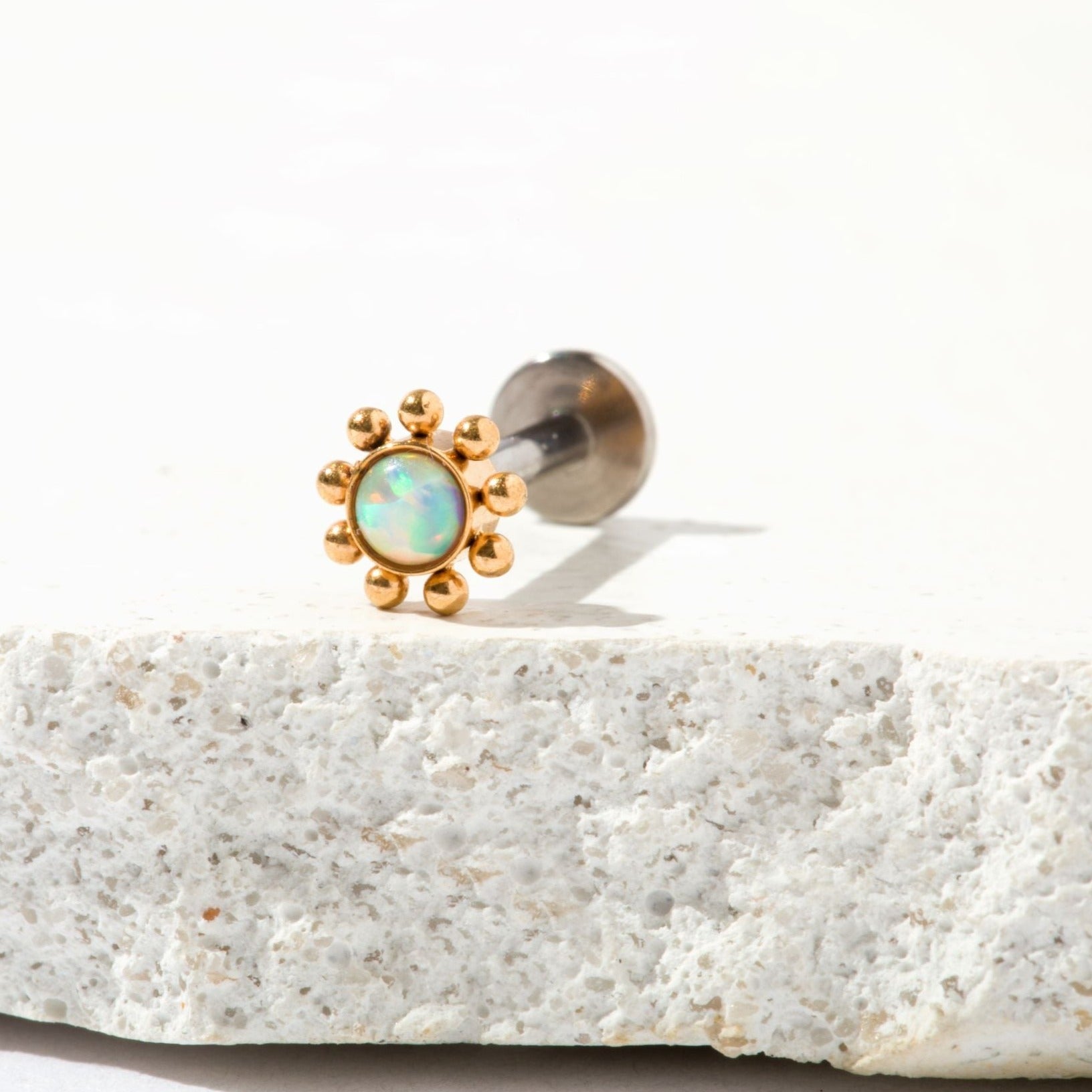 Titanium Flat Back Stud Earrings | Tini Lux